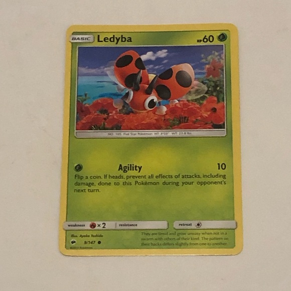 Pokemon | Toys | Ledyba Pokmon Trading Card | Poshmark